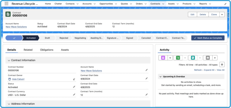 Revenue Lifecycle Management Rlm In Salesforce Ra