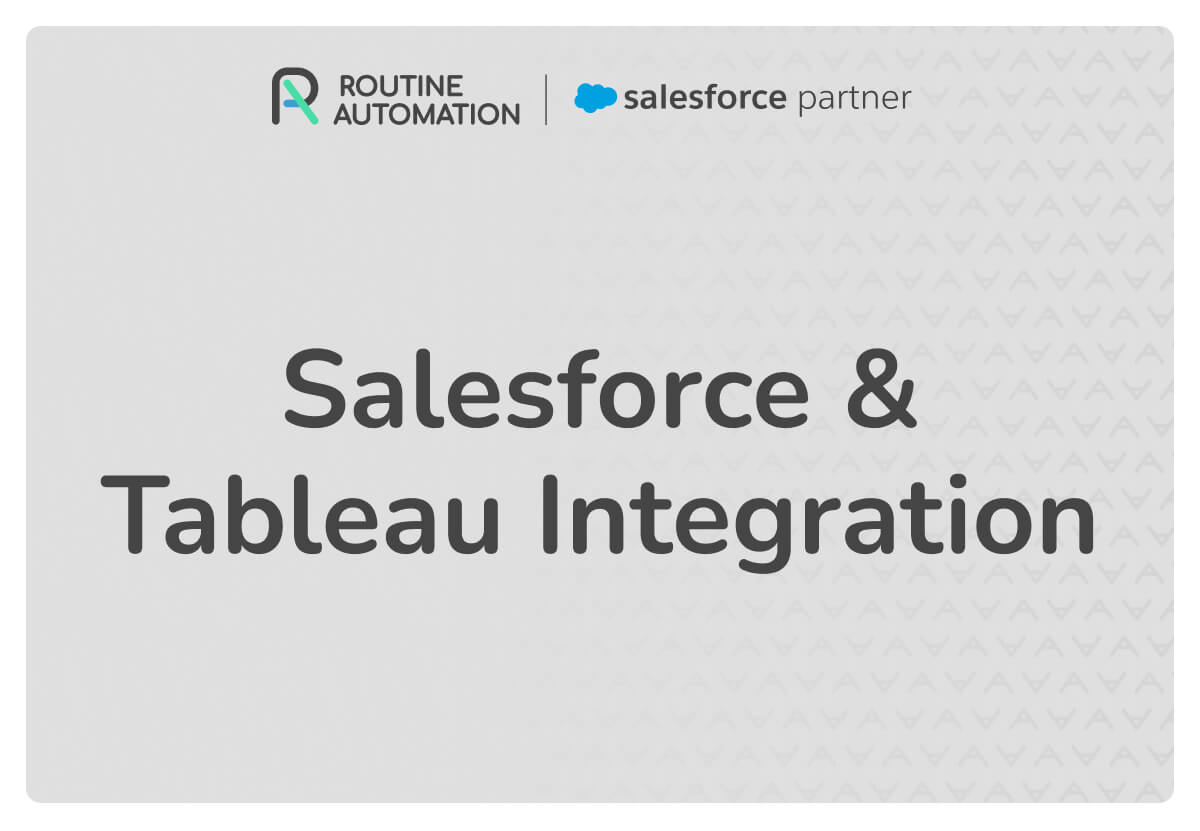 Salesforce And Tableau Integration Services Ra