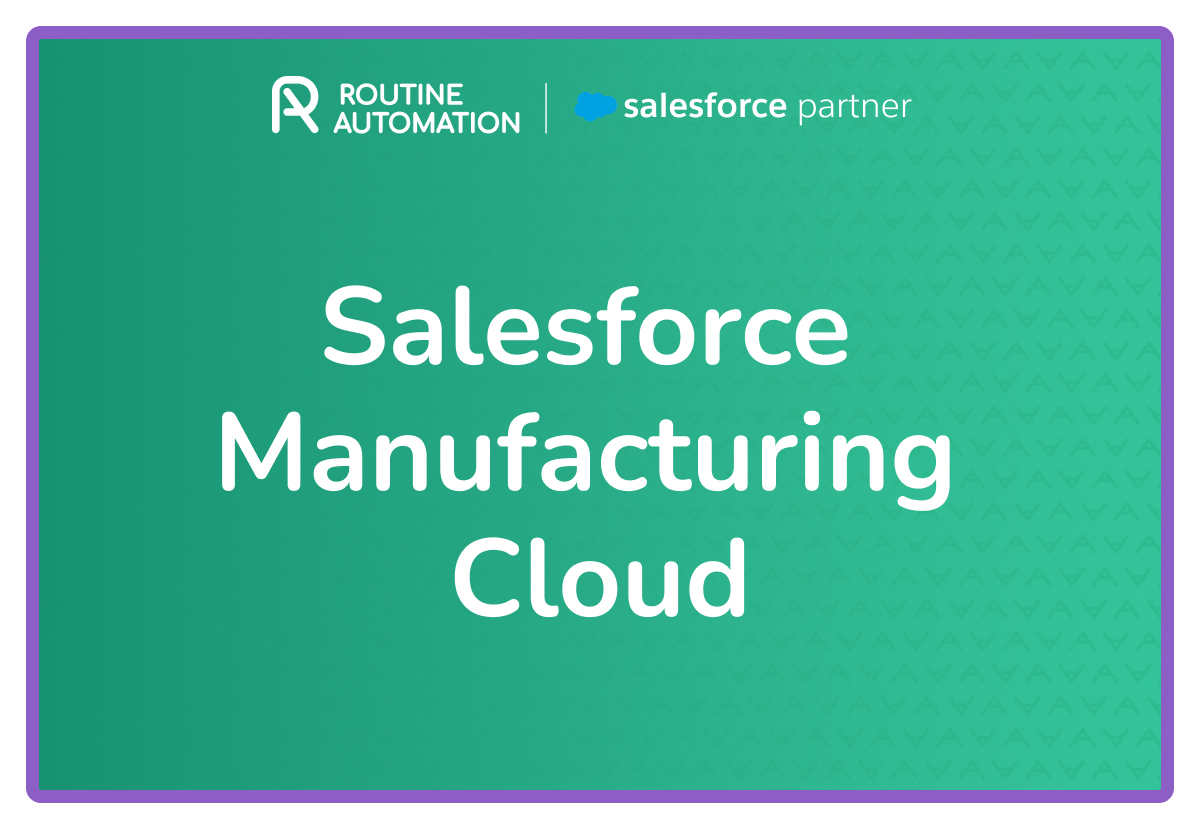 Salesforce Manufacturing Cloud Implementation Services | RA